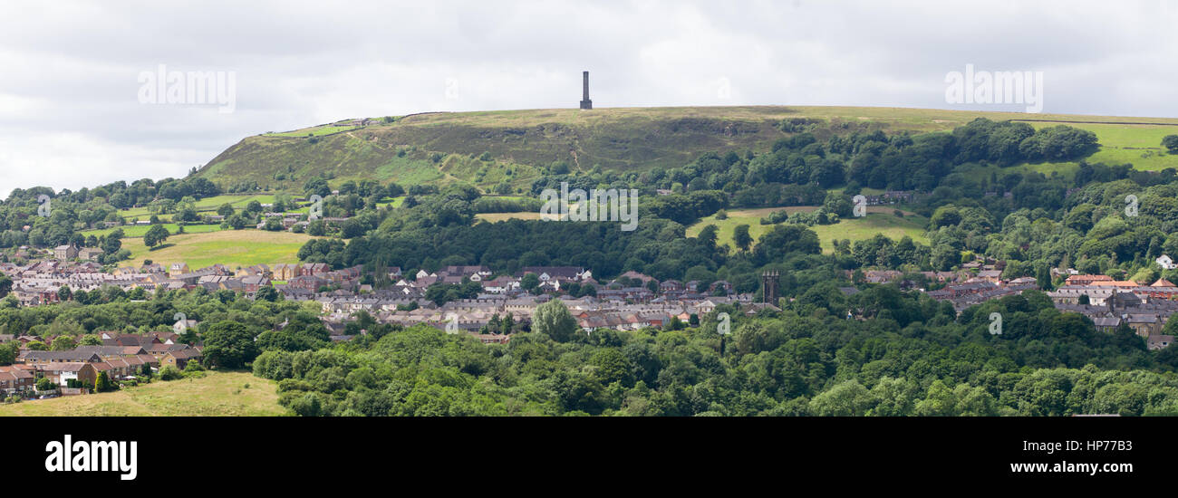 Peel Monument on moorland above Ramsbottom, Lancashire, UK Stock Photo ...