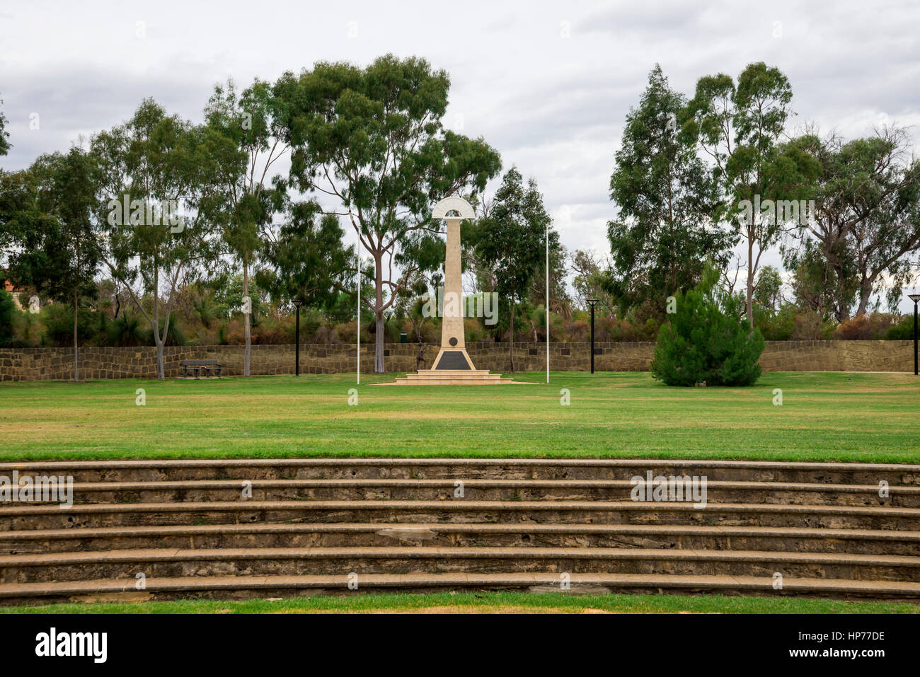 ANZAC memorial in Joondalup Central Park, Perth, Western Australia ...