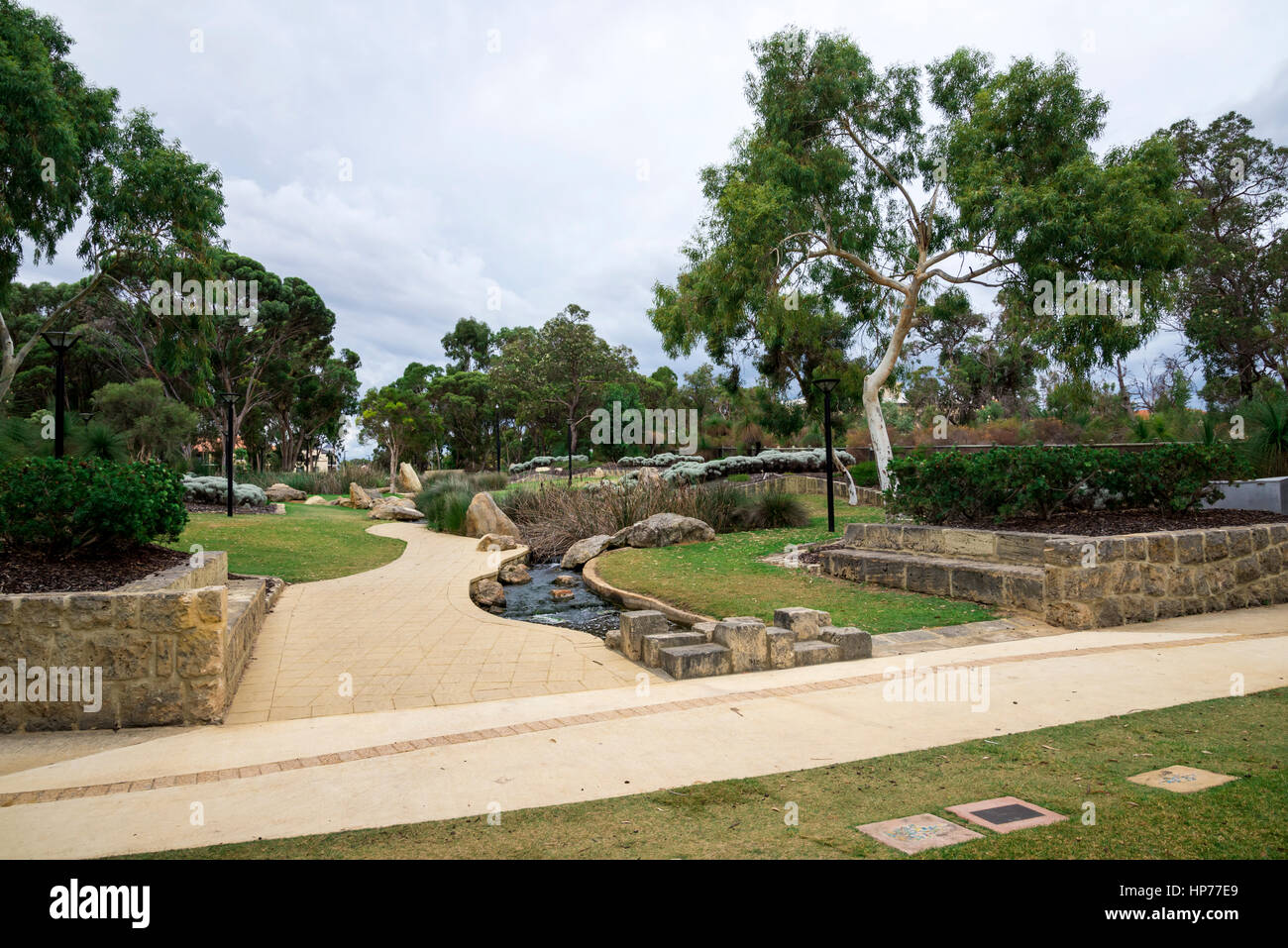A scenic view in Joondalup Central park, Perth, Western Australia Stock ...