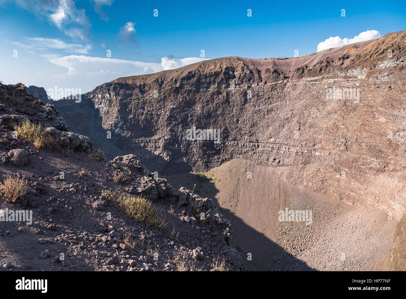 Interior of the Vesuvius crater in Italy Stock Photo - Alamy