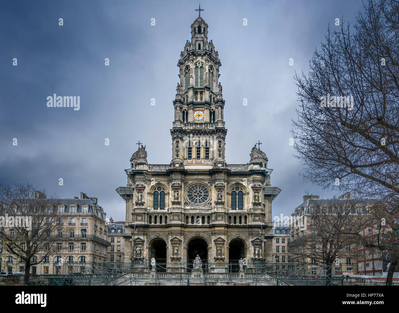 church building of Paris ancient architecture Stock Photo - Alamy