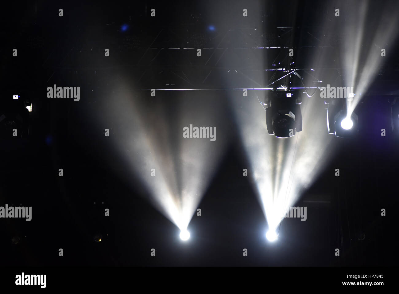 Stage lights at a live concert Stock Photo - Alamy