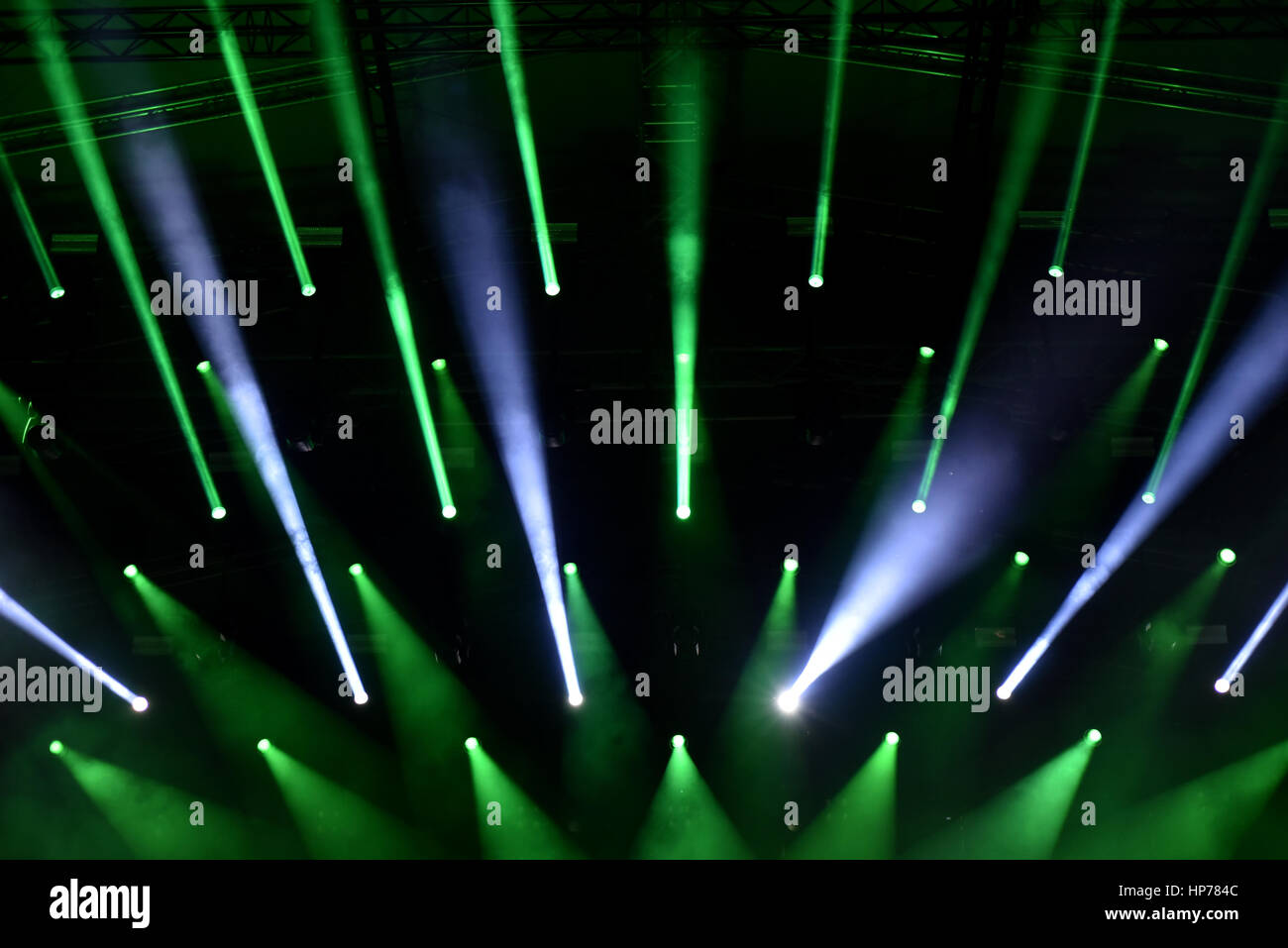 Stage lights at a live concert Stock Photo - Alamy