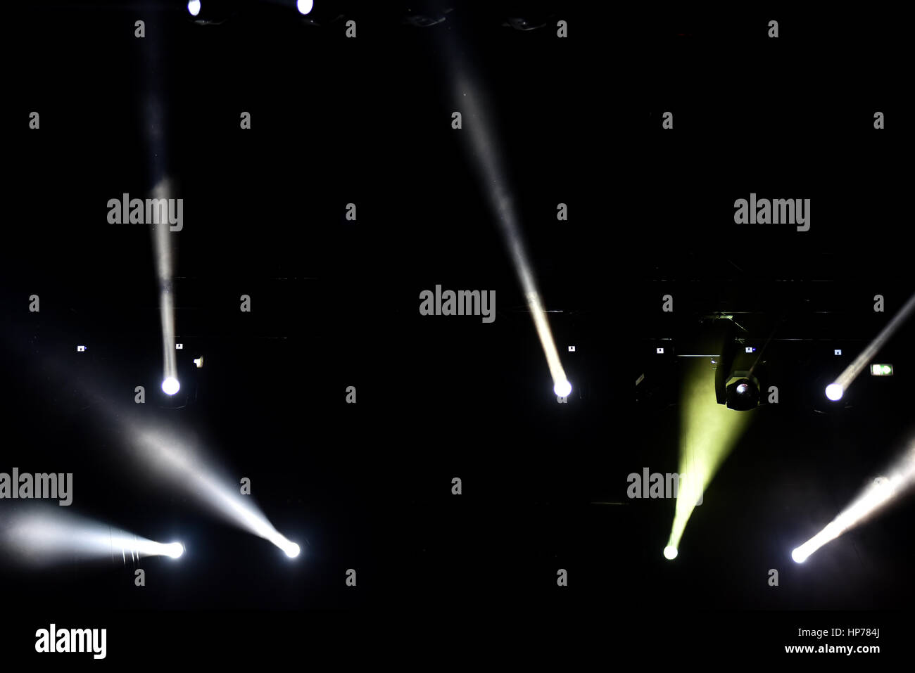 Stage lights at a live concert Stock Photo - Alamy