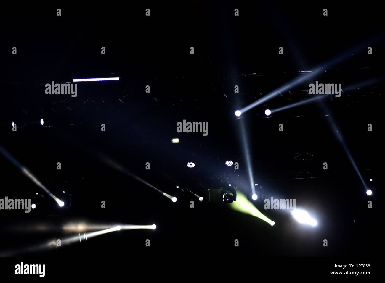 Stage lights at a live concert Stock Photo - Alamy
