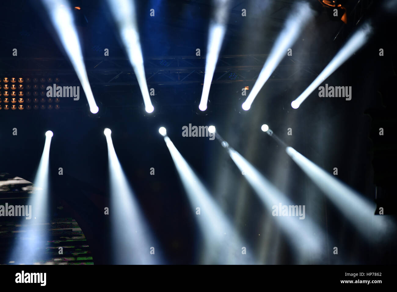 Stage lights at a live concert Stock Photo - Alamy