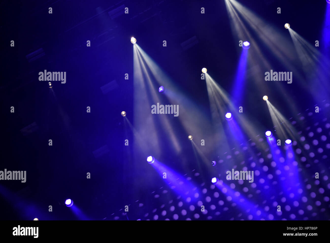 Stage lights at a live concert Stock Photo - Alamy