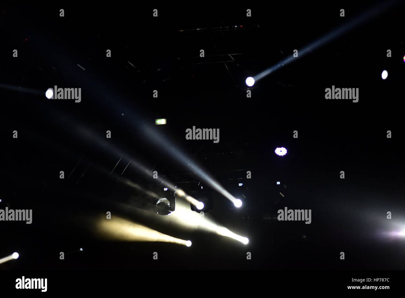 Stage lights at a live concert Stock Photo - Alamy