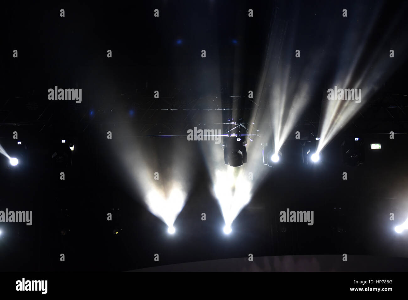 Stage lights at a live concert Stock Photo - Alamy