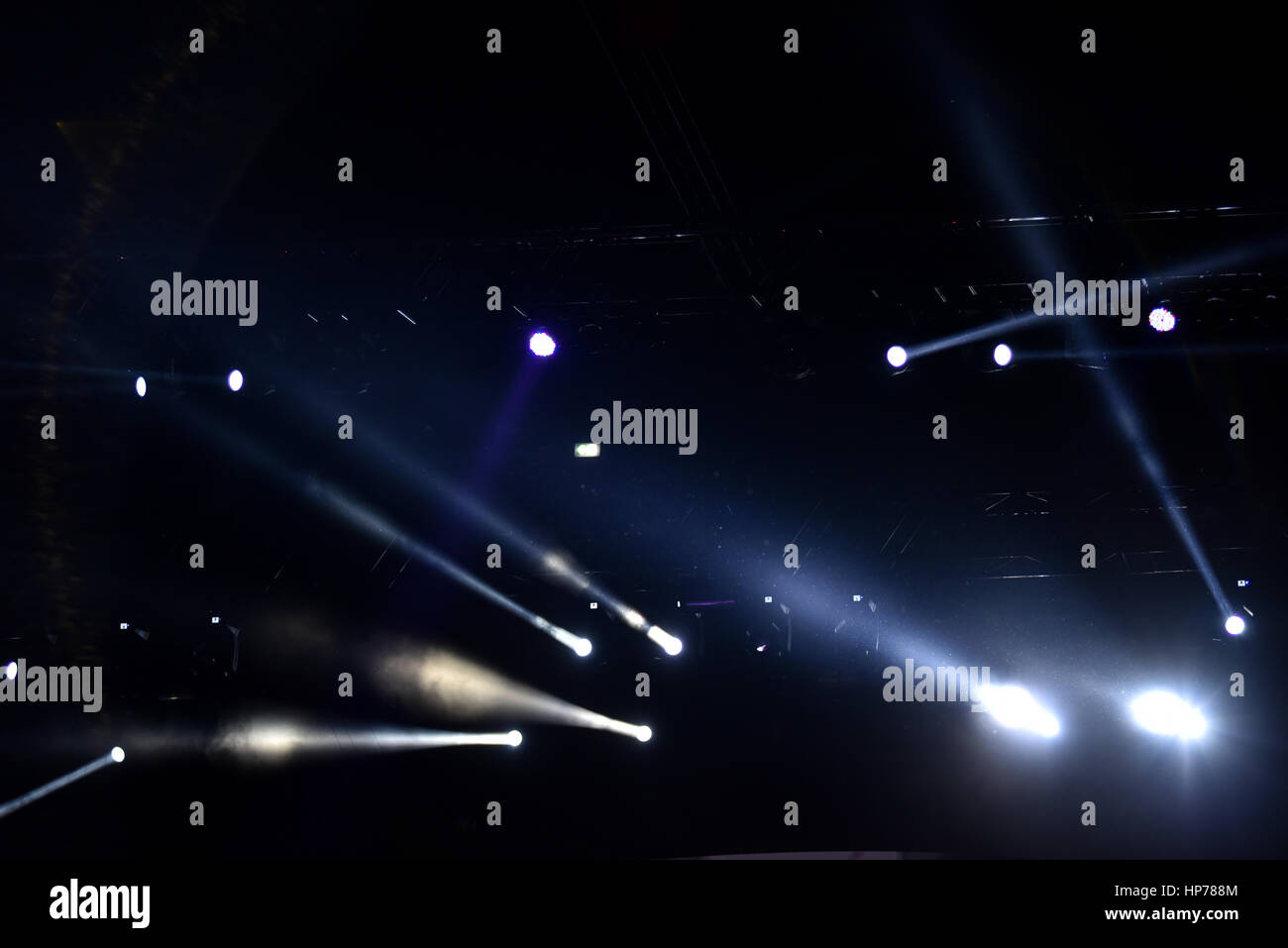 Stage lights at a live concert Stock Photo - Alamy