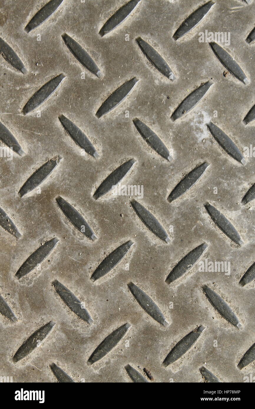 a metal background or texture with tread plate pattern Stock Photo - Alamy