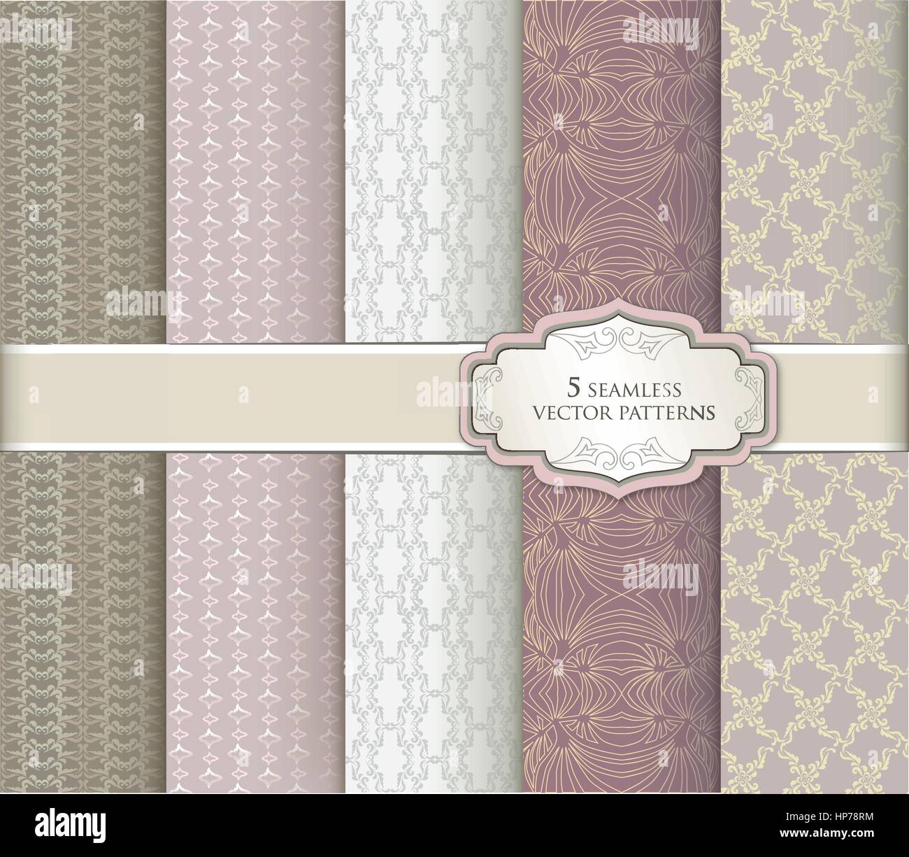 Angular floral border Stock Vector Images - Alamy