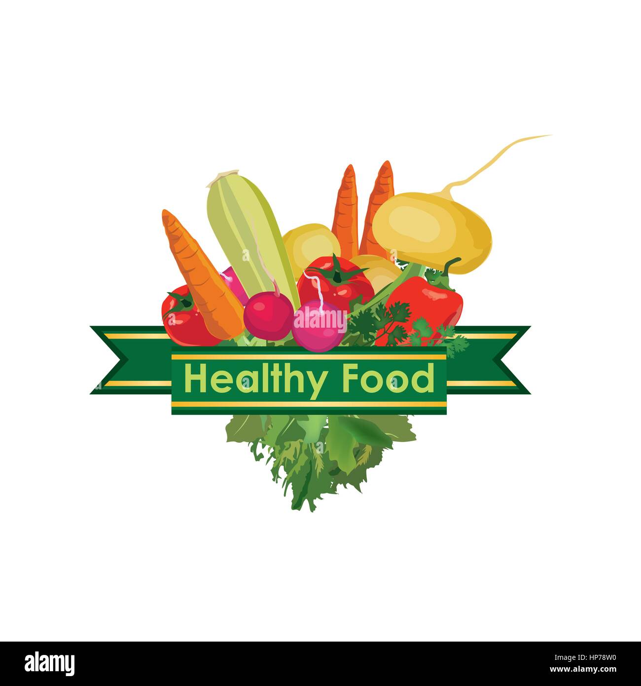 Healthy food sign. Food ingredient background. Vegetable vegan menu ...