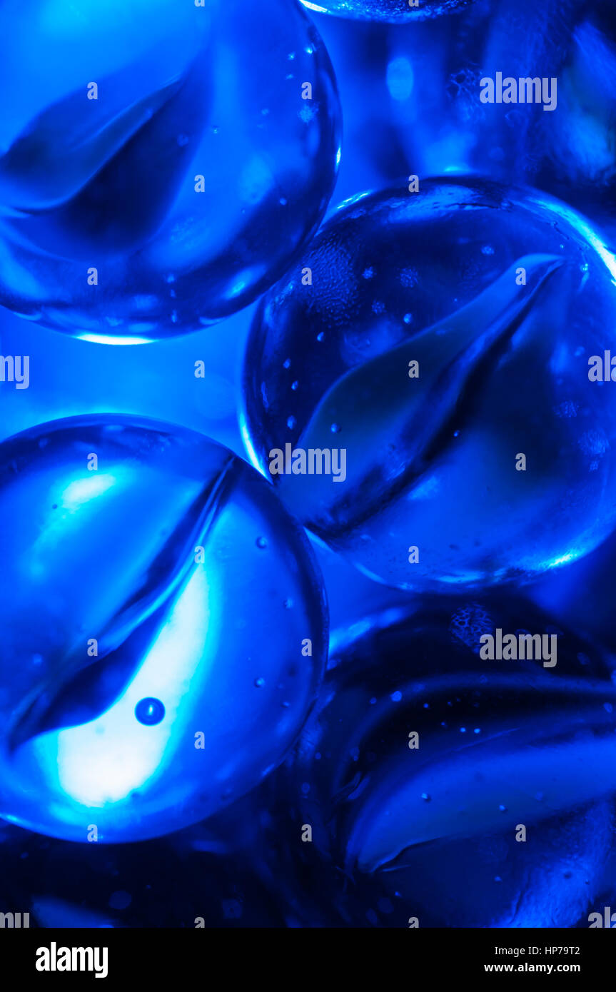 Blue glass balls as texture or background Stock Photo - Alamy