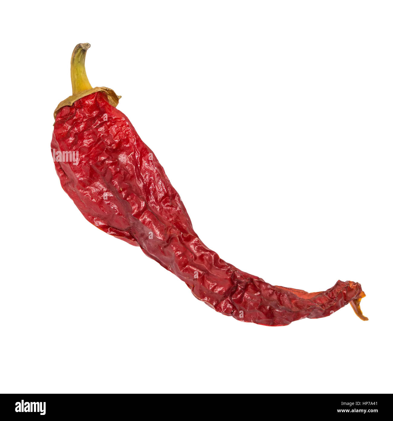 Dry chili pepper isolated. Dried vegetable. Natural color Stock Photo ...