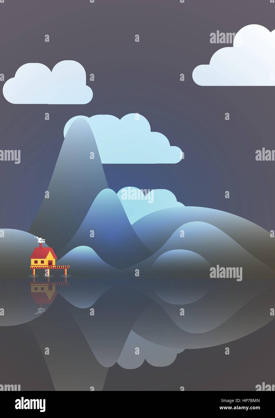 Hill coastal Stock Vector Images - Alamy