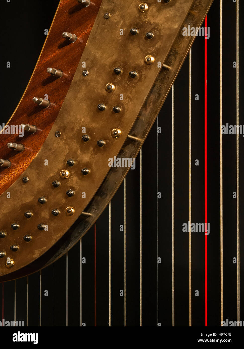Harp shapes and details Stock Photo - Alamy