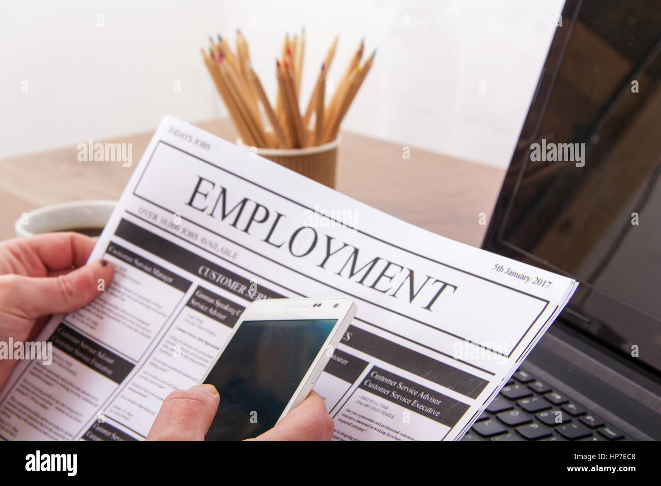 Job advertisment newspaper hi-res stock photography and images - Alamy