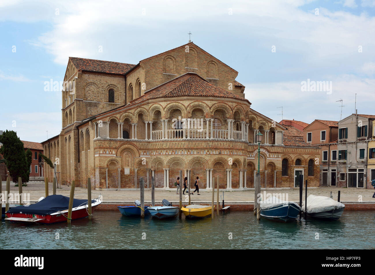 Church Santa Maria e Donata on the island of Murano in the lagoon of ...