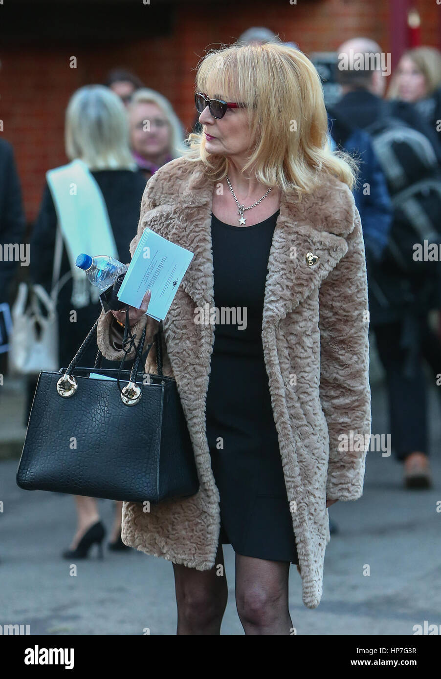 The funeral of Status Quo guitarist Rick Parfitt at Woking Crematorium ...