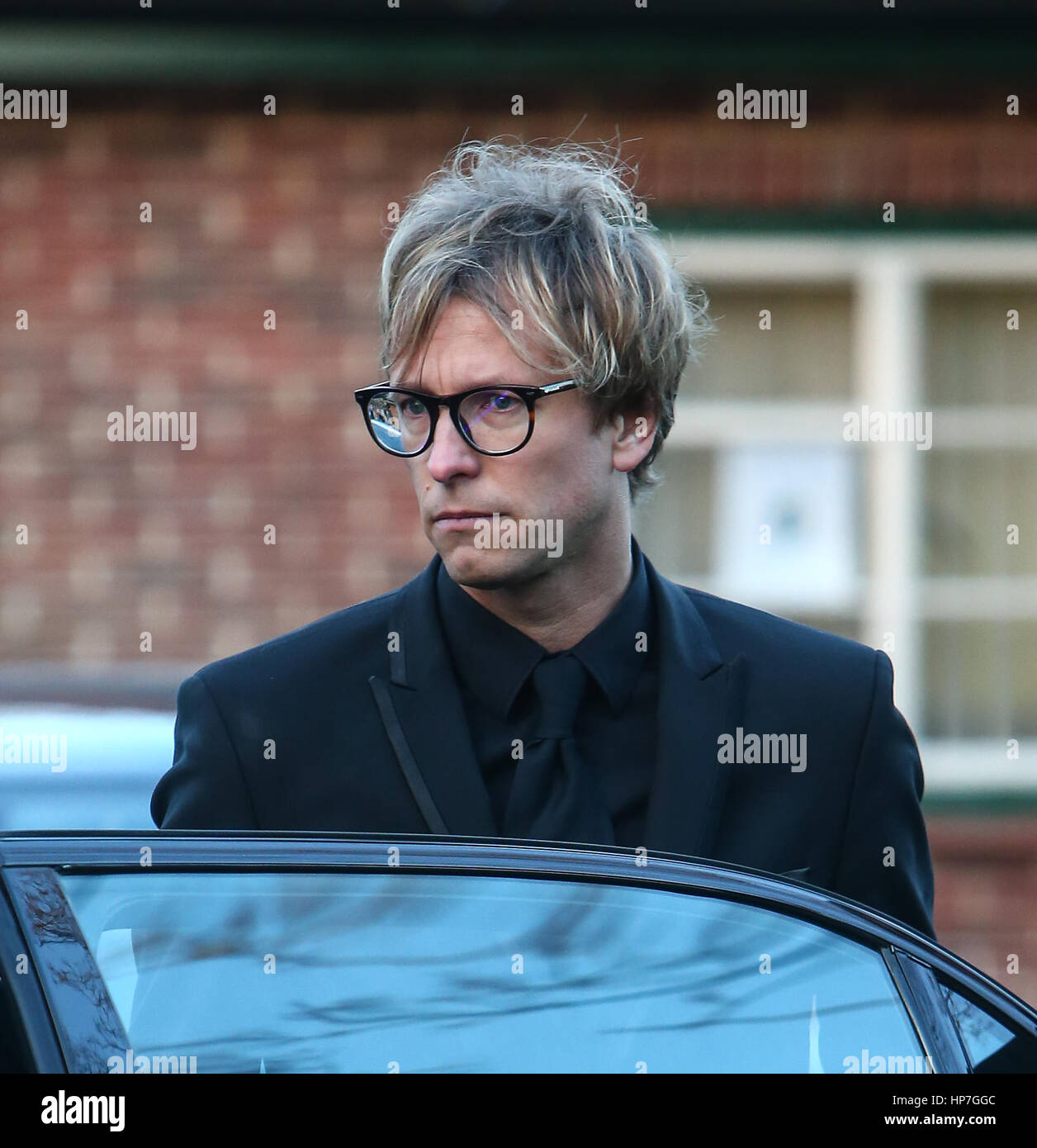 The funeral of Status Quo guitarist Rick Parfitt at Woking Crematorium ...