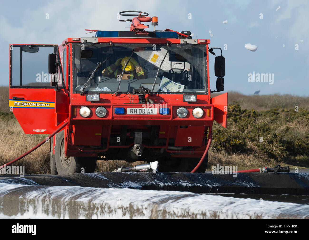 Airport crash tender hi-res stock photography and images - Alamy