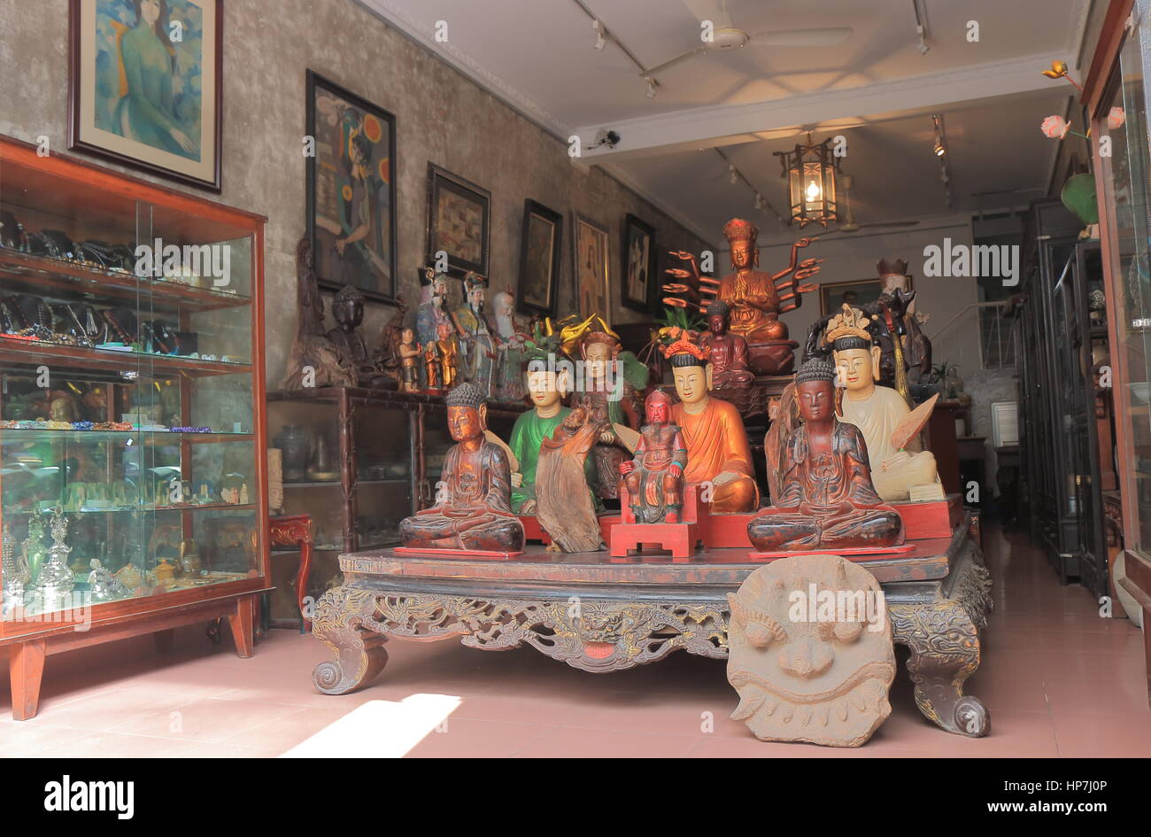 Le Cong Kieu Antique shop street in Ho Chi Minh City Vietnam Stock ...