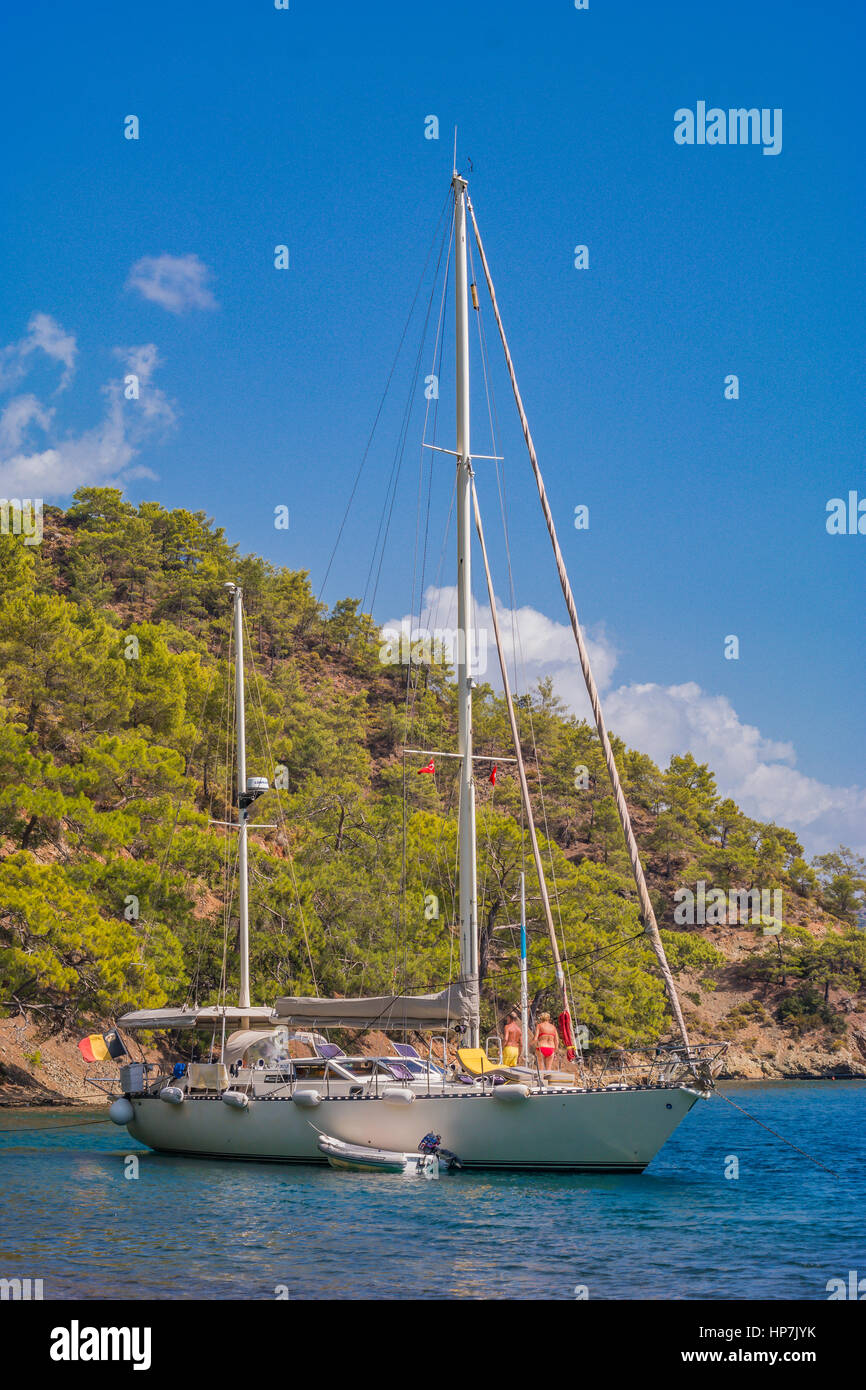 SailBoat - Yelkenli Tekne Stock Photo - Alamy