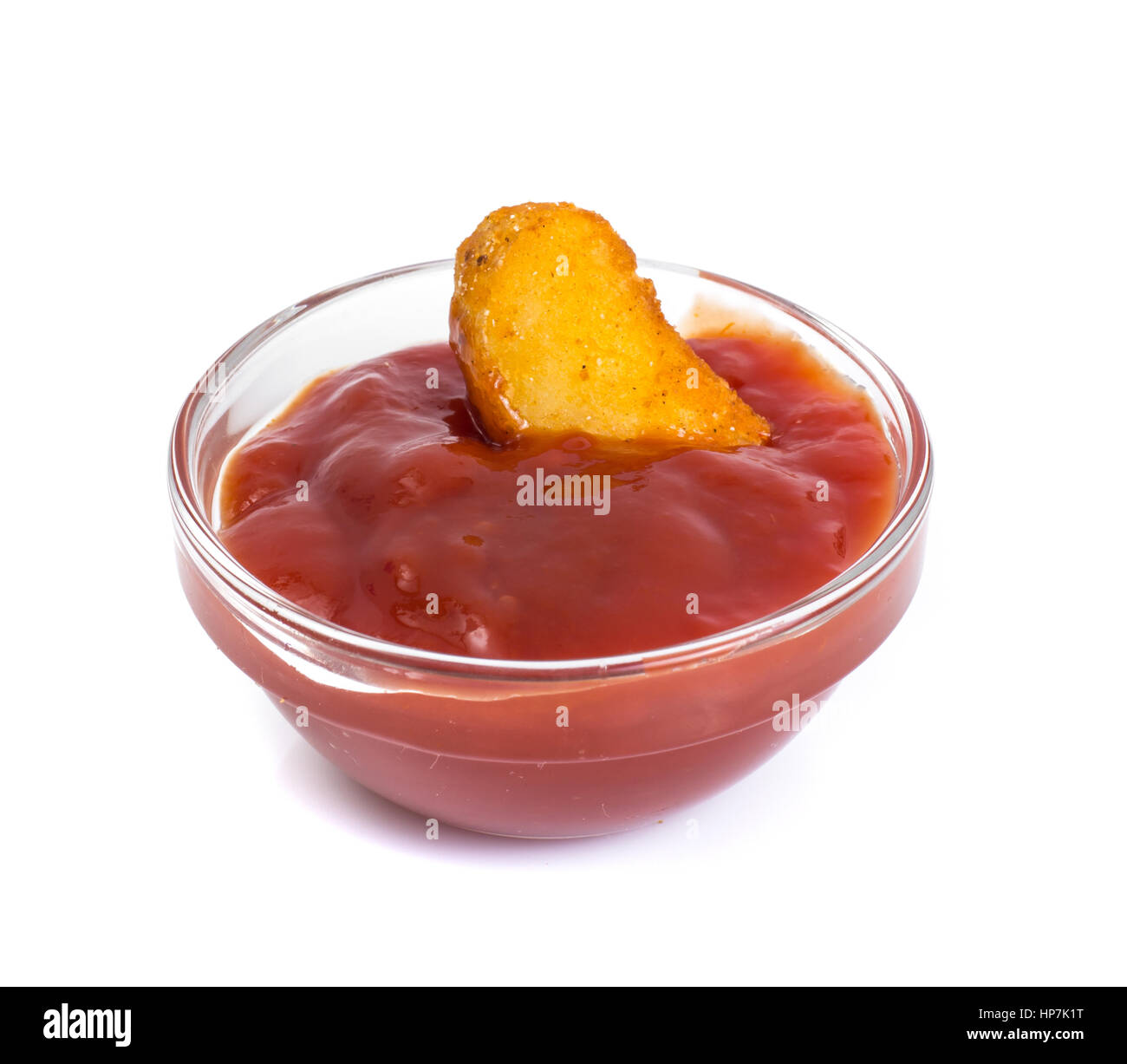 Fast food, potato slices on white background. Studio Photo Stock Photo ...