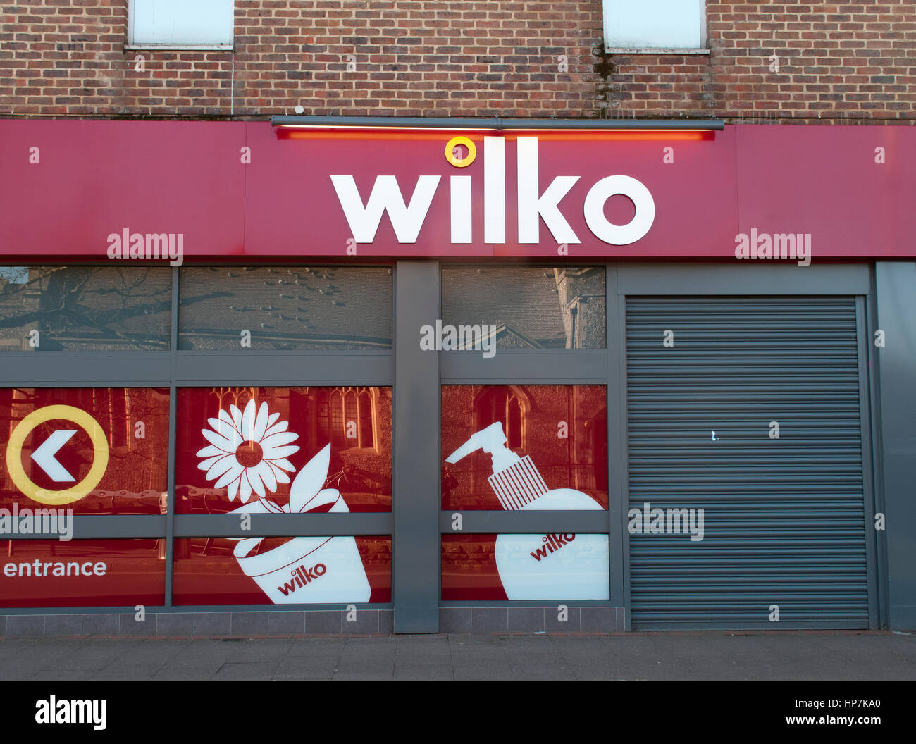 Wilko shop window, retails homeware and household goods owned by Tony ...
