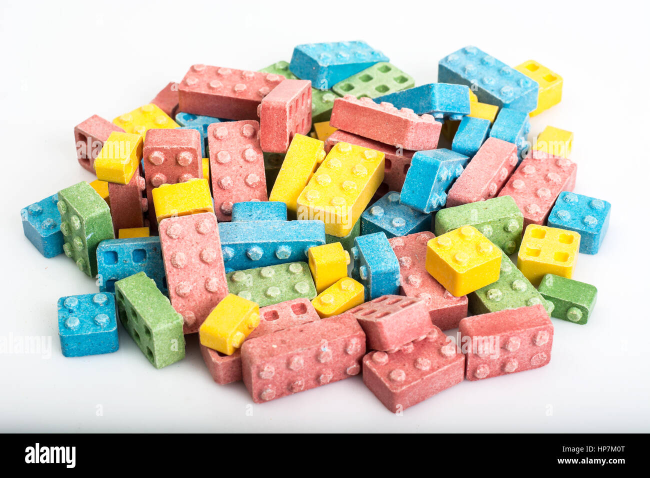 Multi-colored chewy candies in the form designer. Studio Photo Stock ...