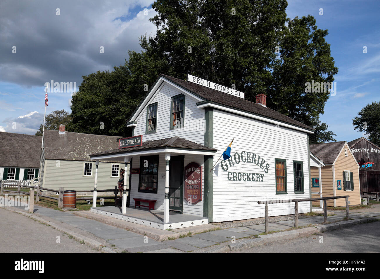The Geo H Stone & Co grocery store in Mystic Seaport in Mystic ...