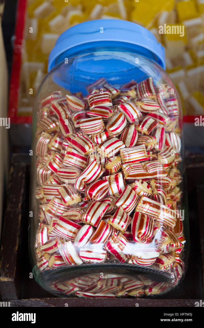 Sweet sugar candies on street hi-res stock photography and images - Alamy
