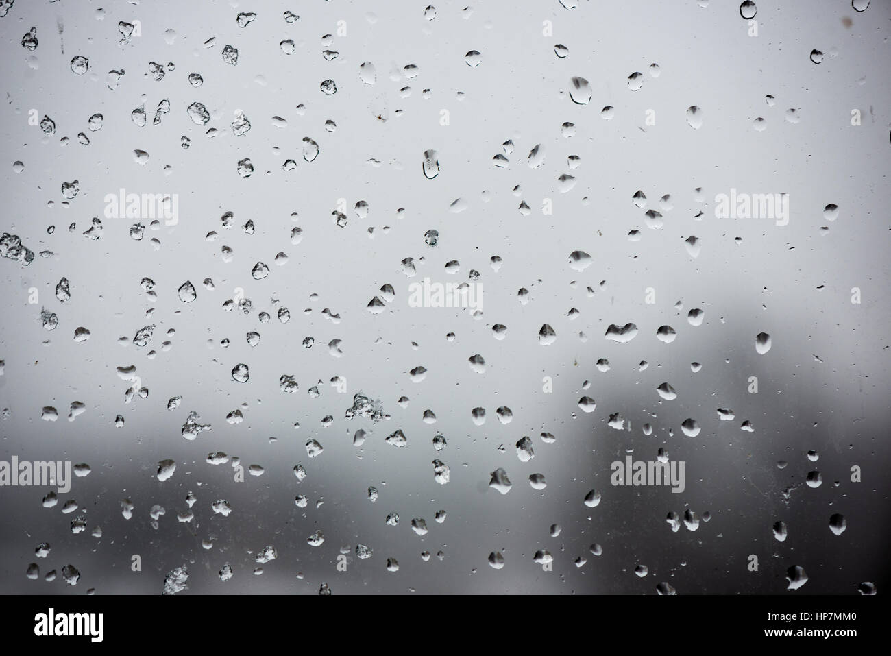 frozen raindrops on glass with blur background and gradient Stock Photo ...