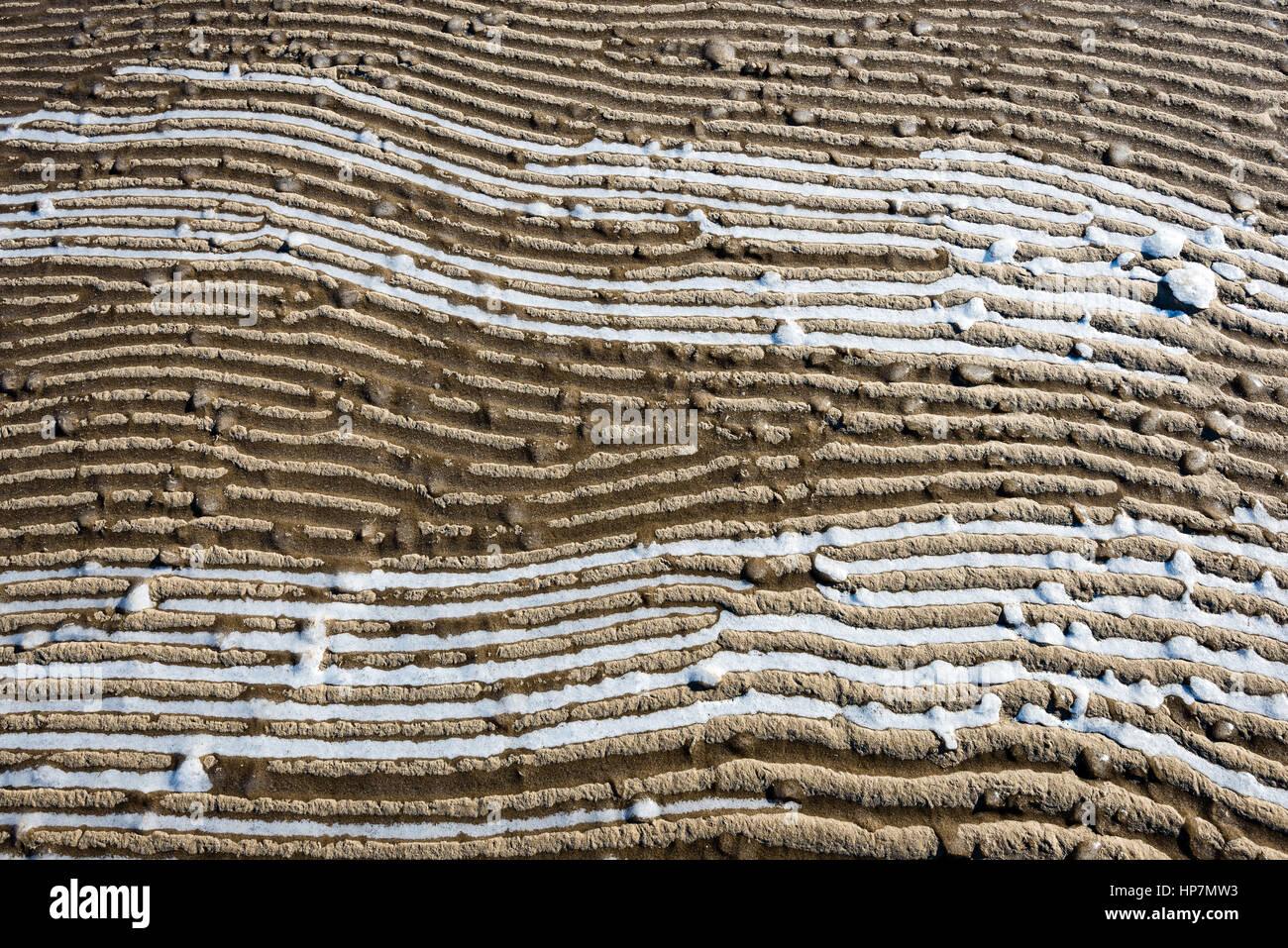 frozen sand with ice blocks. abstract texture in natural beach Stock ...