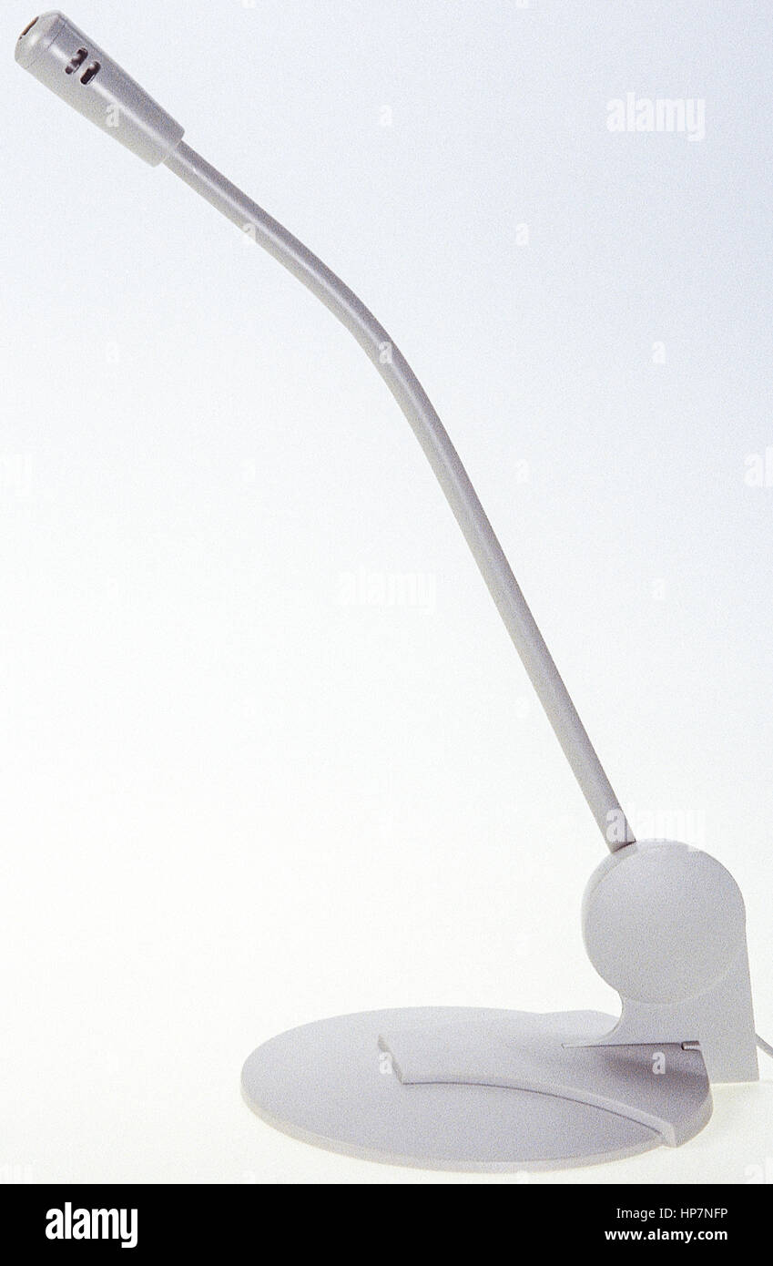 Standmikrofon fuer PC Stock Photo - Alamy