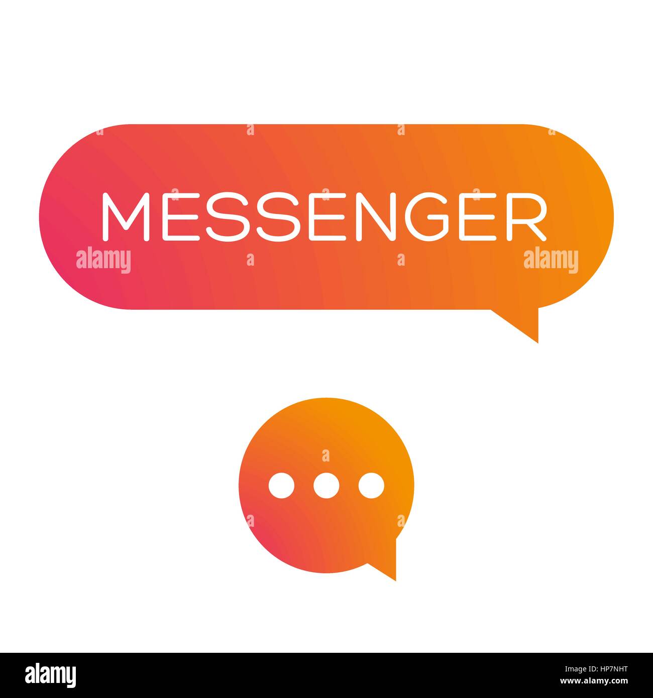 Icon vector message bubble Cut Out Stock Images & Pictures - Alamy