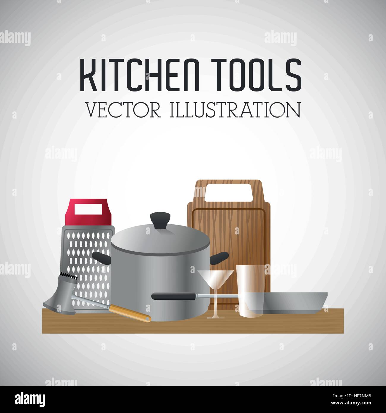 kitchen tools concept with icon design, vector illustration 10 eps ...