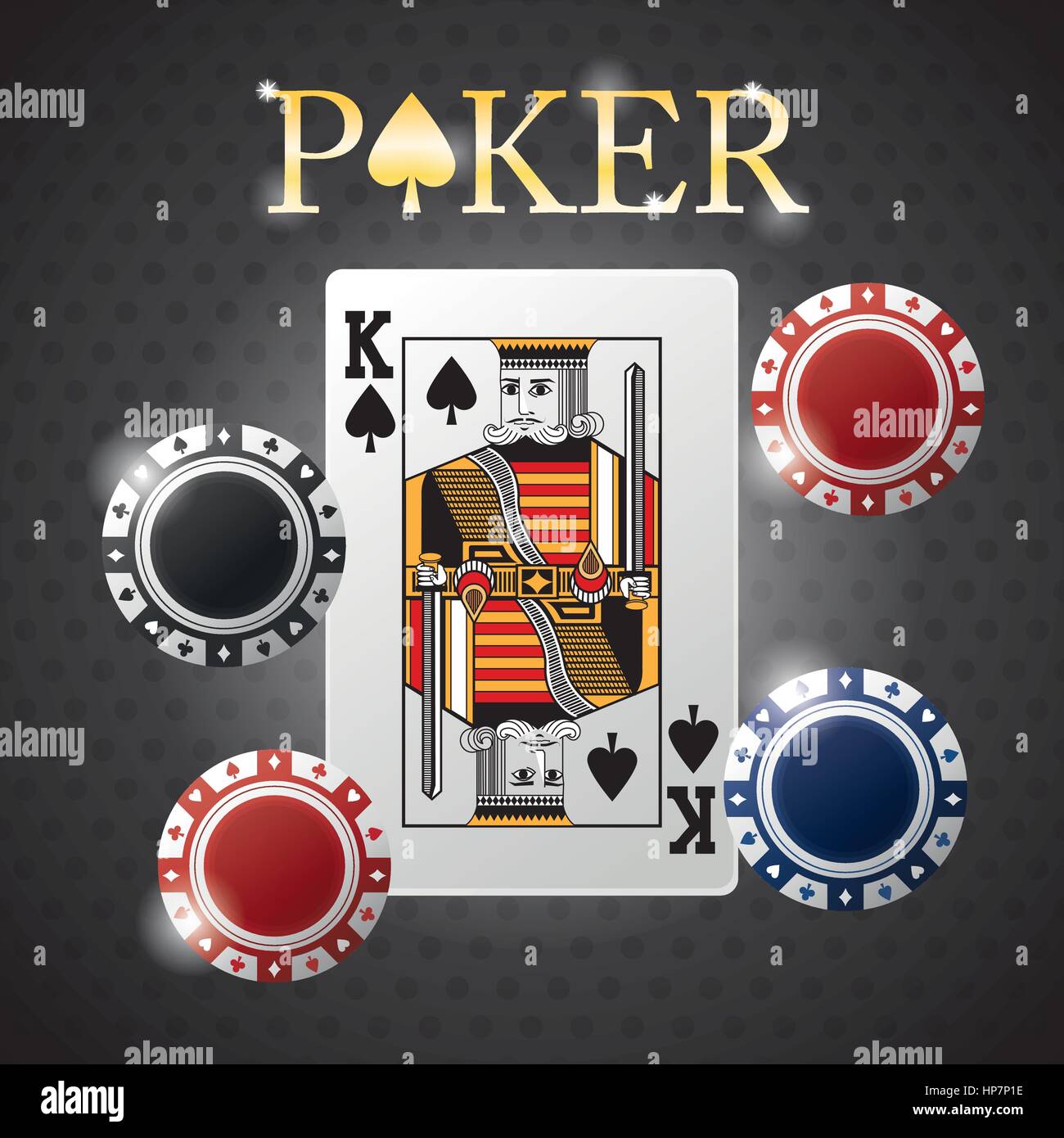 Poker concept with icon design, vector illustration 10 eps graphic ...