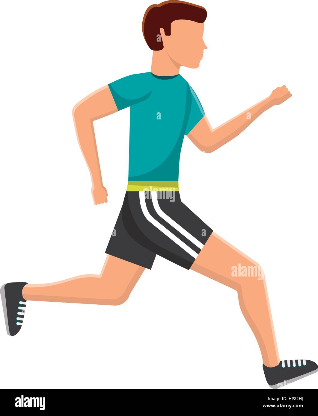 athlete man avatar fitness vector illustration design Stock Vector ...