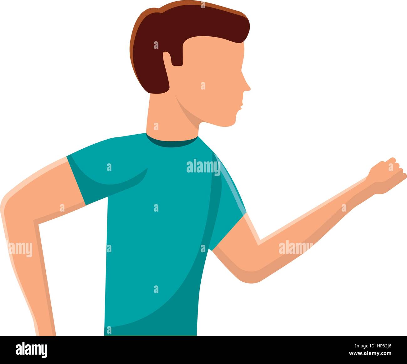 athlete man avatar fitness vector illustration design Stock Vector ...