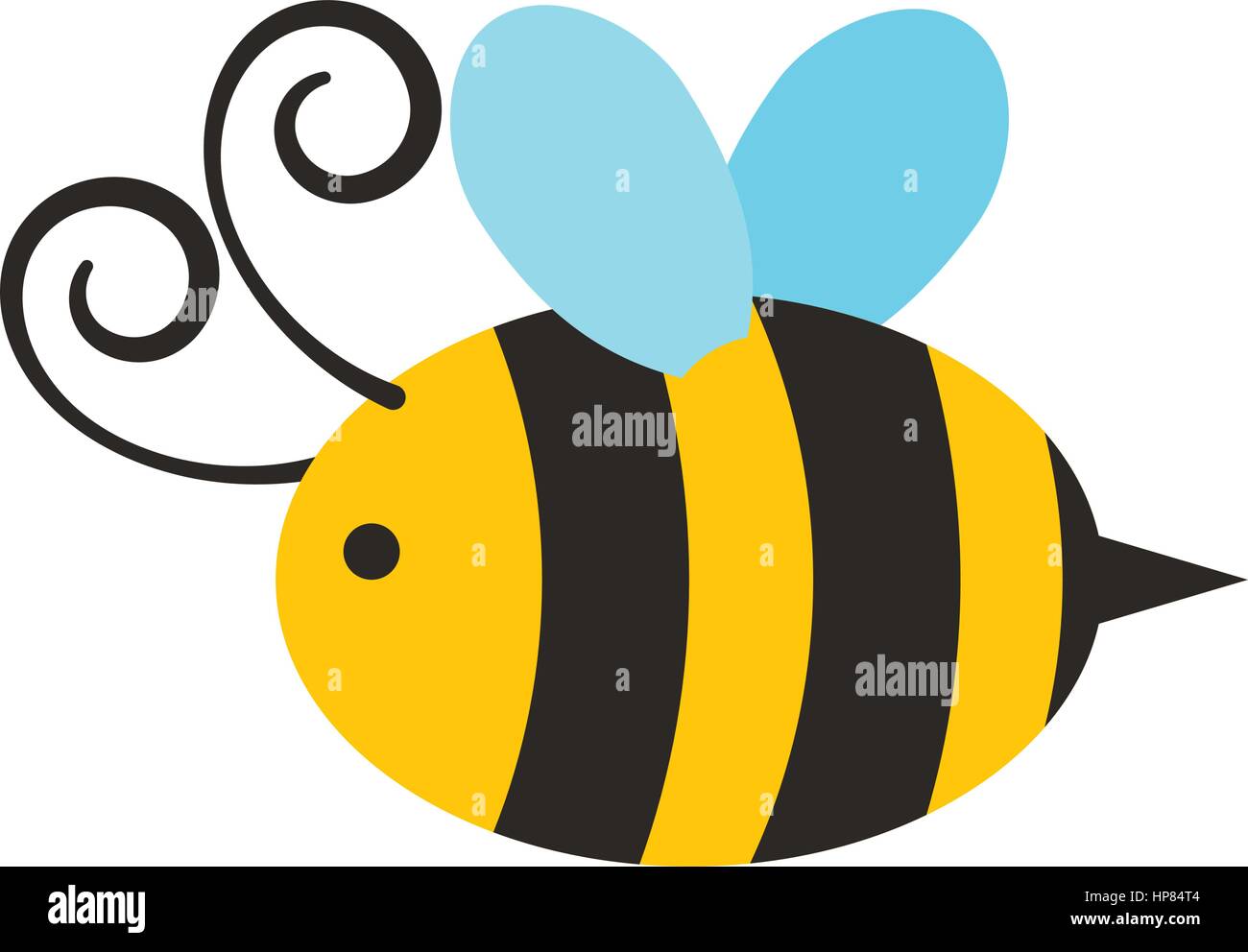 cute bee flying icon vector illustration design Stock Vector Image ...