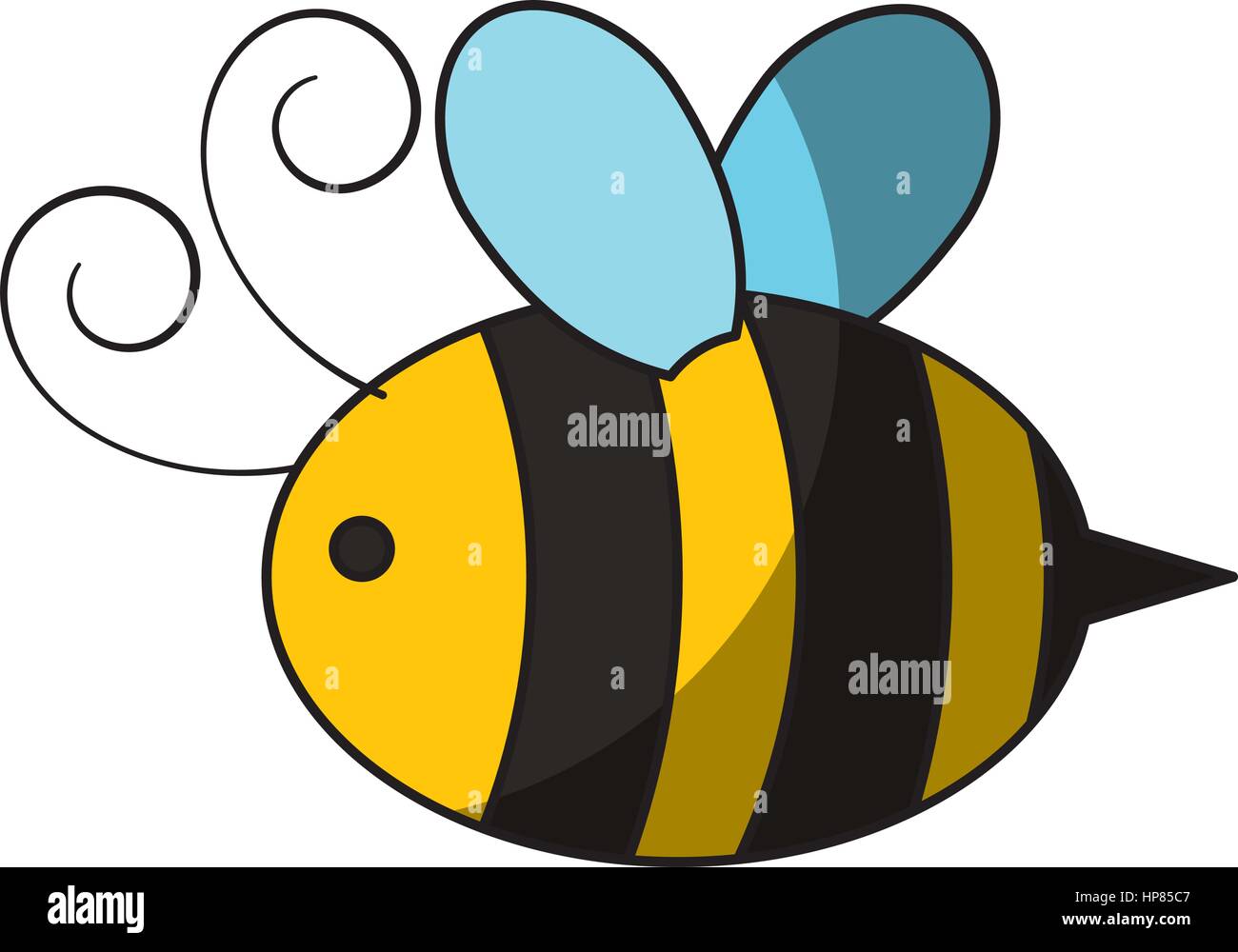 cute bee flying icon vector illustration design Stock Vector Image ...