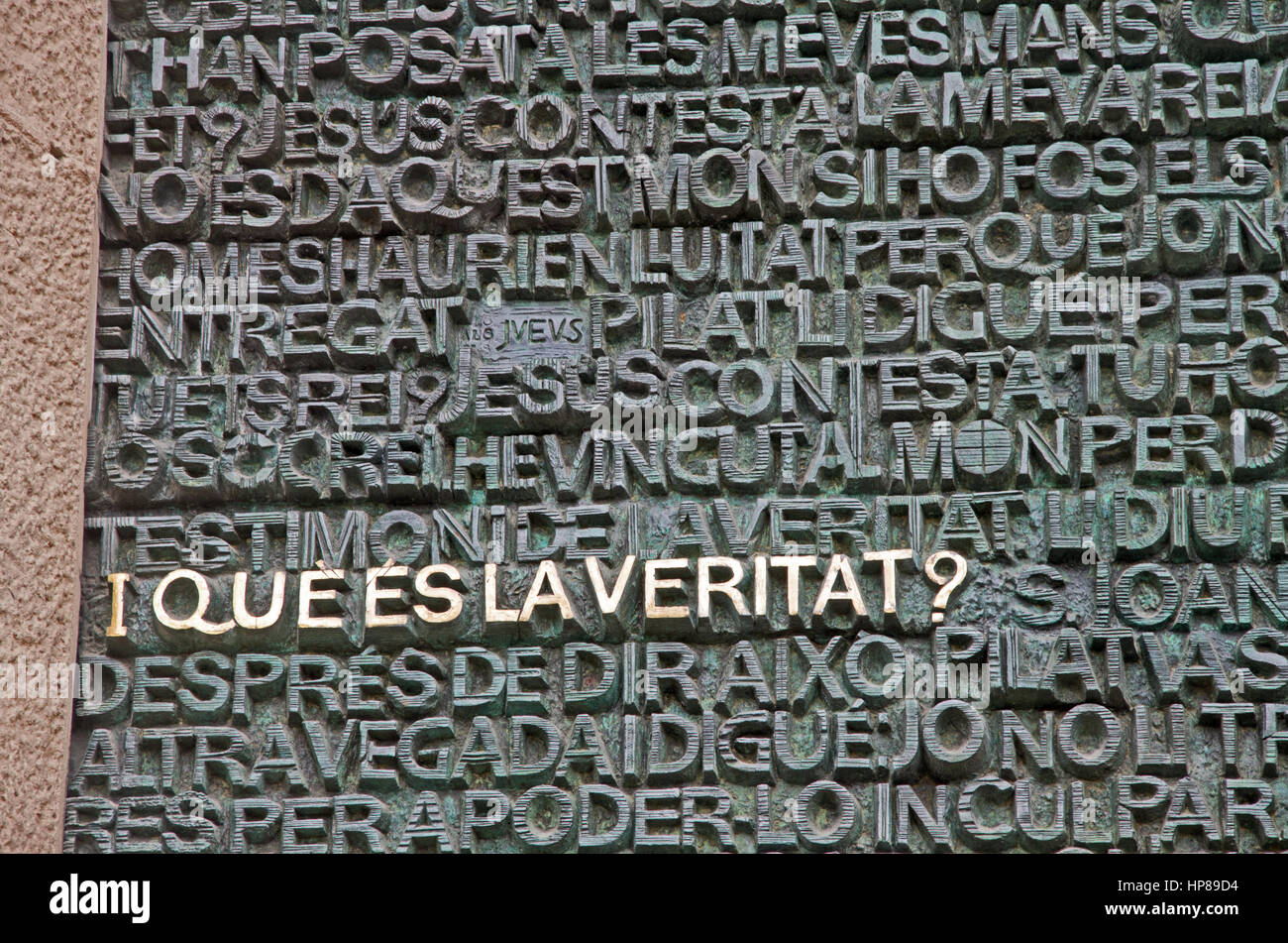 Antoni Gaudi Sagrada Familia Church Passion Spain Europe Stock Photo ...