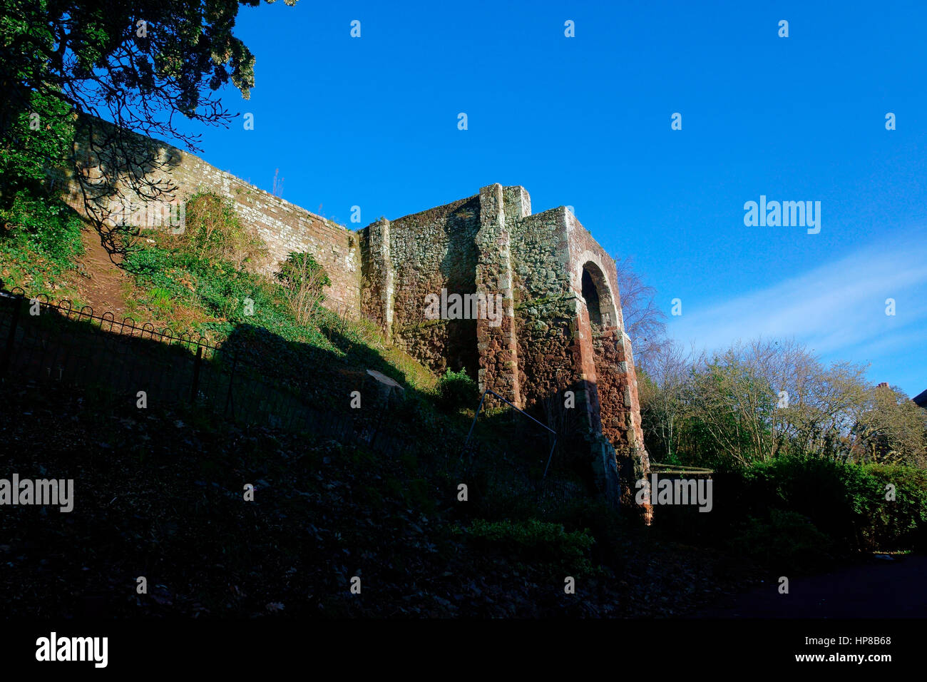 EXETER ROUGEMOUNT CASTLE Stock Photo - Alamy