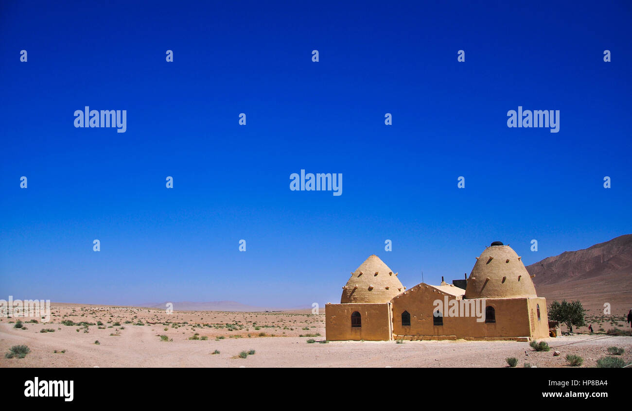 lBedouin House Palmyra, Syria - October 10, 2010: Bedouin houses in the Syrian desert before the ...