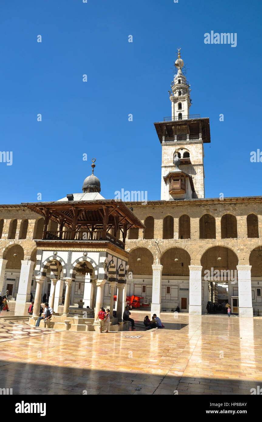 Umayyad Mosque Damascus, Syria - May 09, 2010: the Umayyad Mosque Stock ...