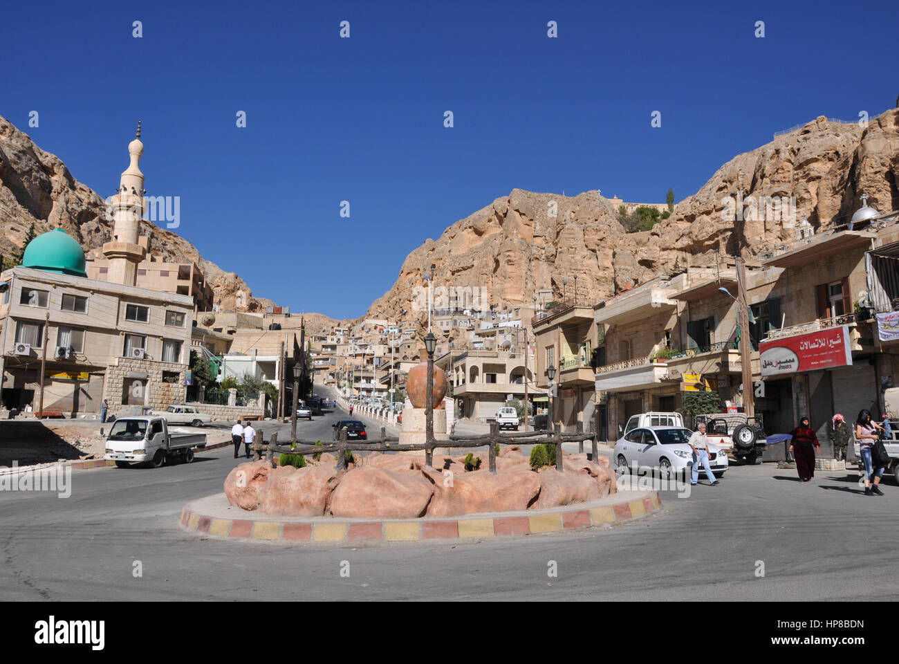 A before the war Maalula Maalula, Syria - May 09, 2010: Buildings of ...