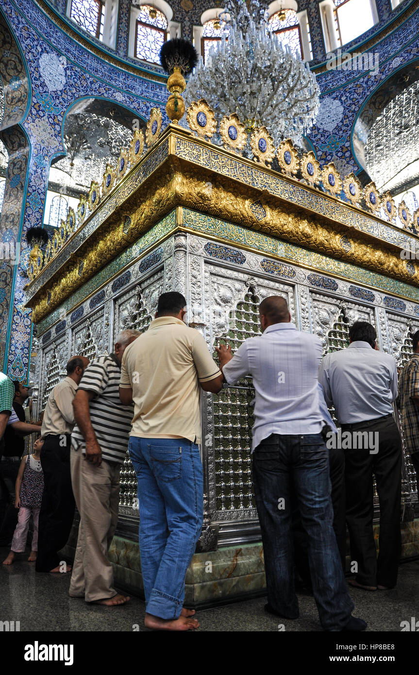 Sayeda Zeinab shrine in SyriaDamascus, Syria - May 09, 2010: internal ...