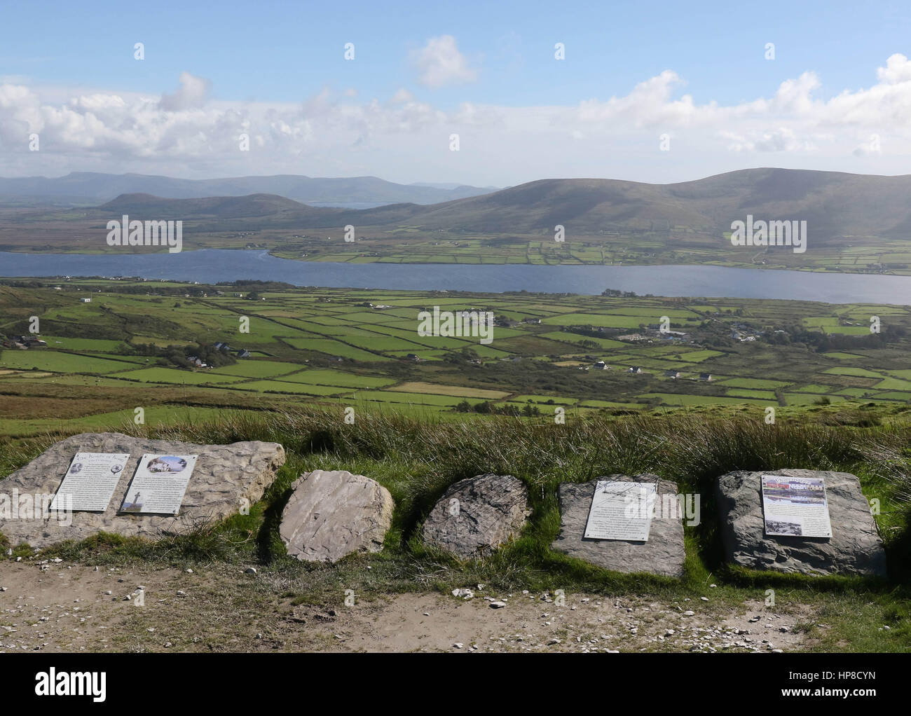 The view from the top of Geokaun Mountain on Valentia Island, County ...